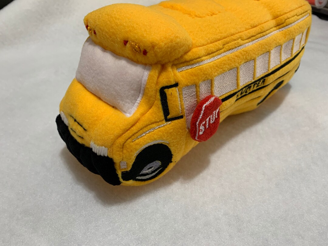 Personalized Plush School Bus Sleeping Baby Toy Made to - Etsy