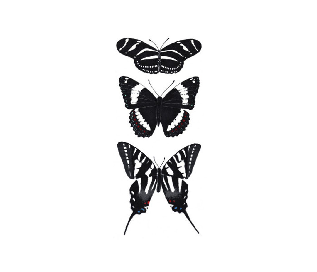 Black & White Butterflies- Butterfly Digital Download Woodland, Nursery ...