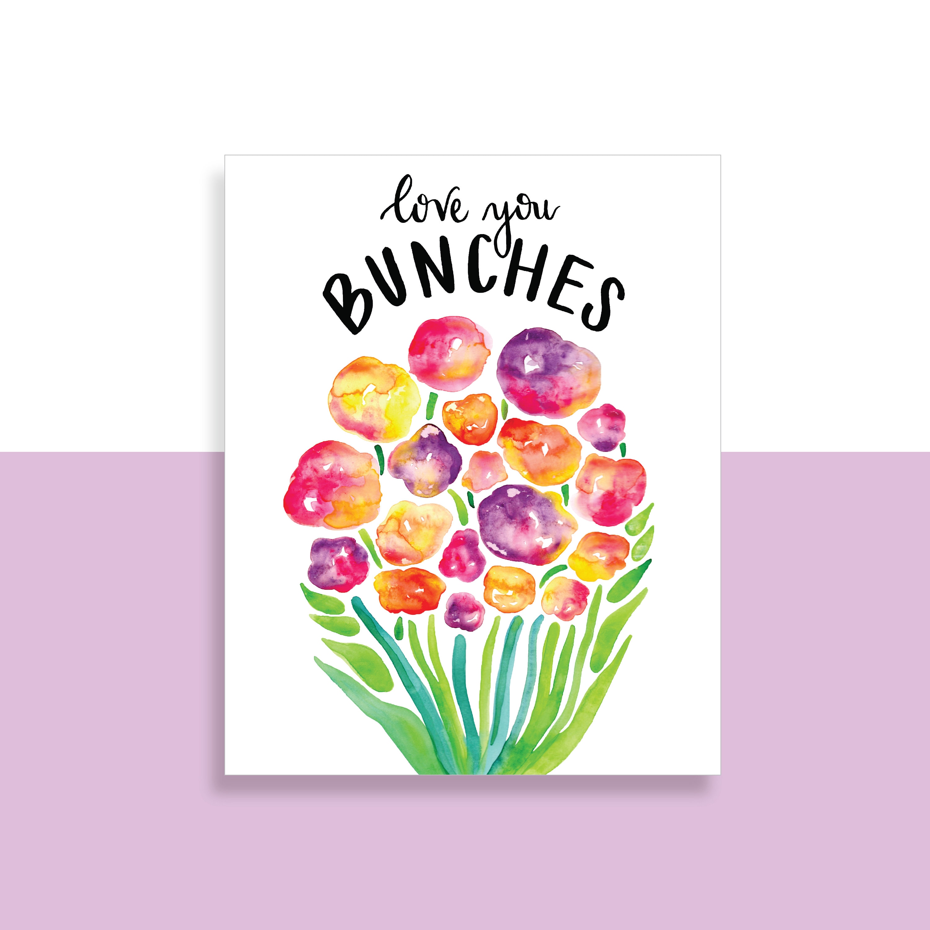 Love You Bunches 8x10 Print Gift for Her Gift for - Etsy