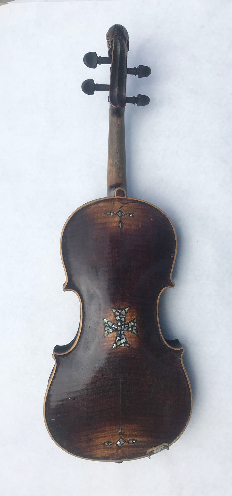 Lion's Head Antique Violin With Mother of Pearl Inlays - Etsy