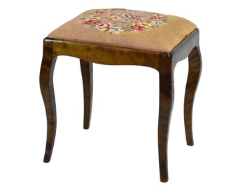 Rare Tiger Maple Stool With Golden Stain - Etsy