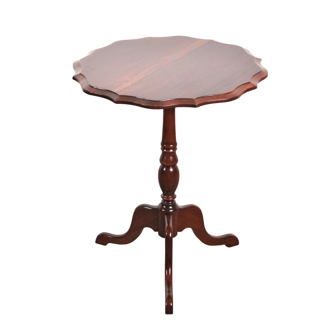 Antique Restored Rosewood Pie Crust Tilt Top Table, Vintage Living Room ...