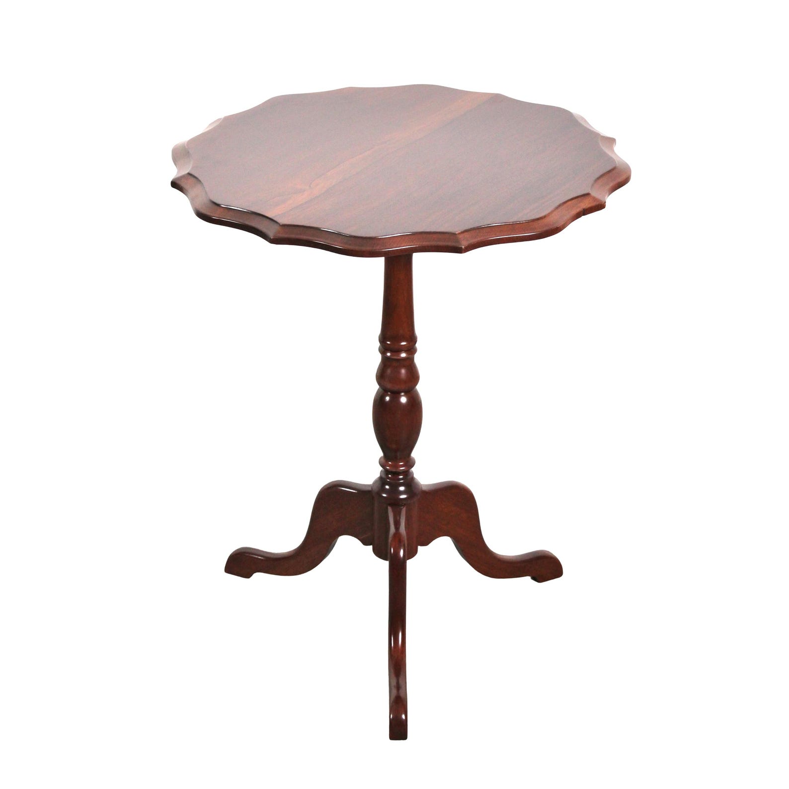 Antique Restored Rosewood Pie Crust Tilt Top Table, Vintage Living Room ...