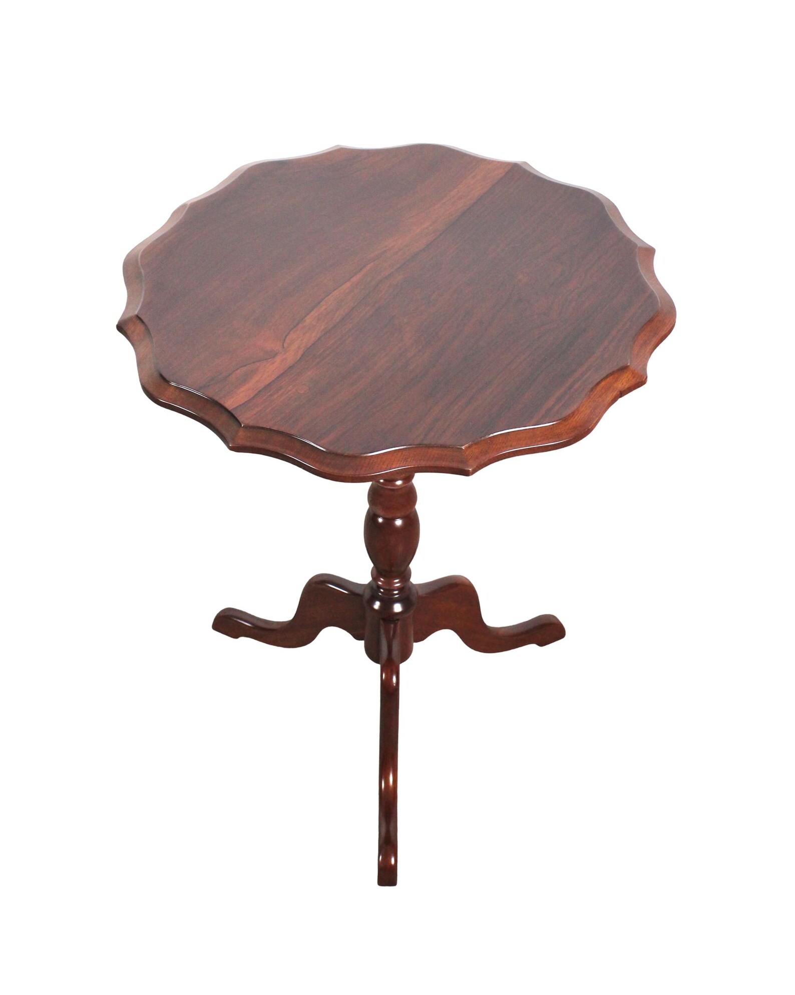 Antique Restored Rosewood Pie Crust Tilt Top Table, Vintage Living Room ...