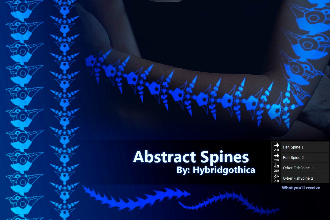 Abstract Spines | Photoshop Brushes | Creative - Etsy
