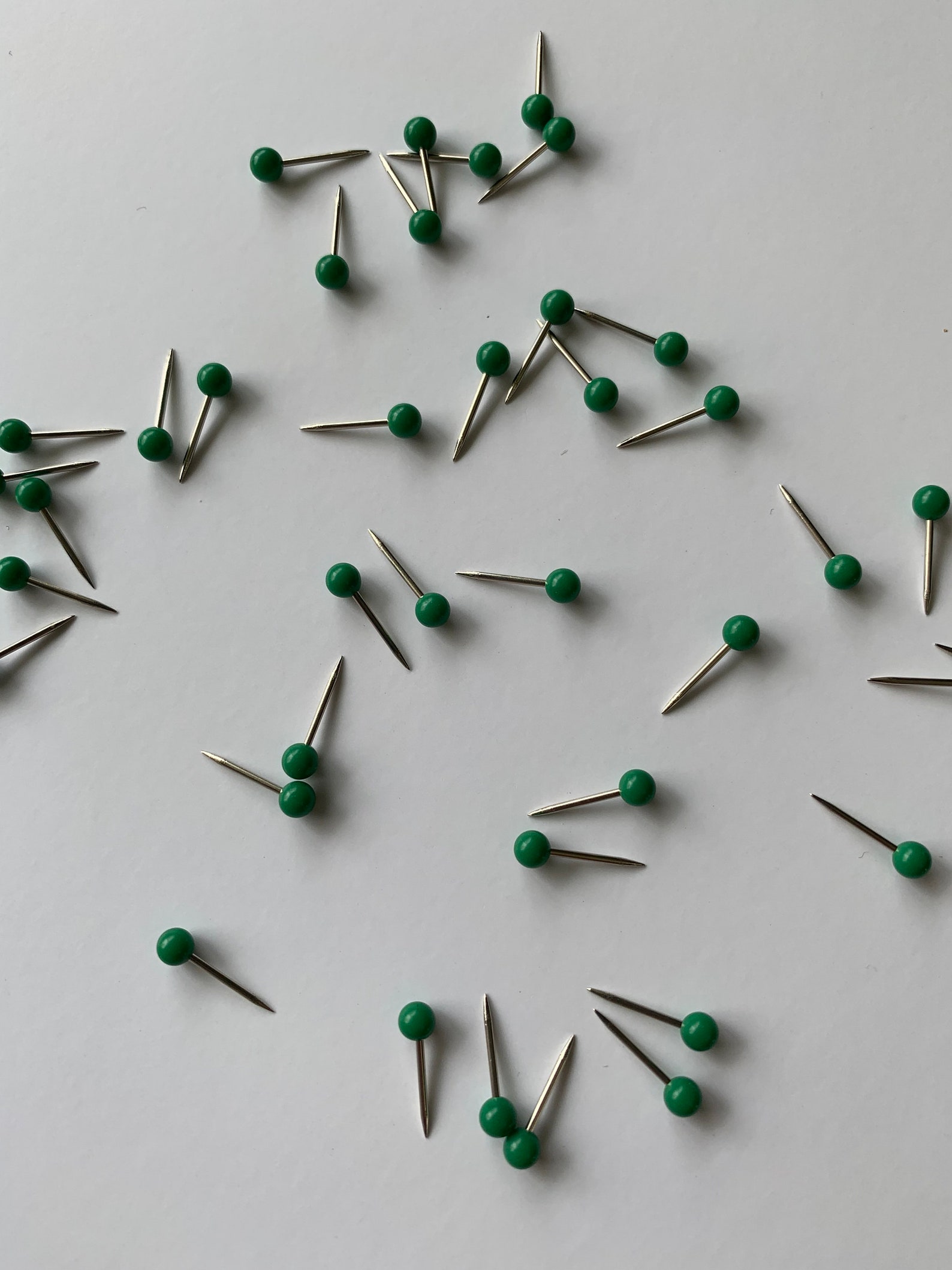 100 Push Pins for Travel Maps Green Push Pins for World | Etsy