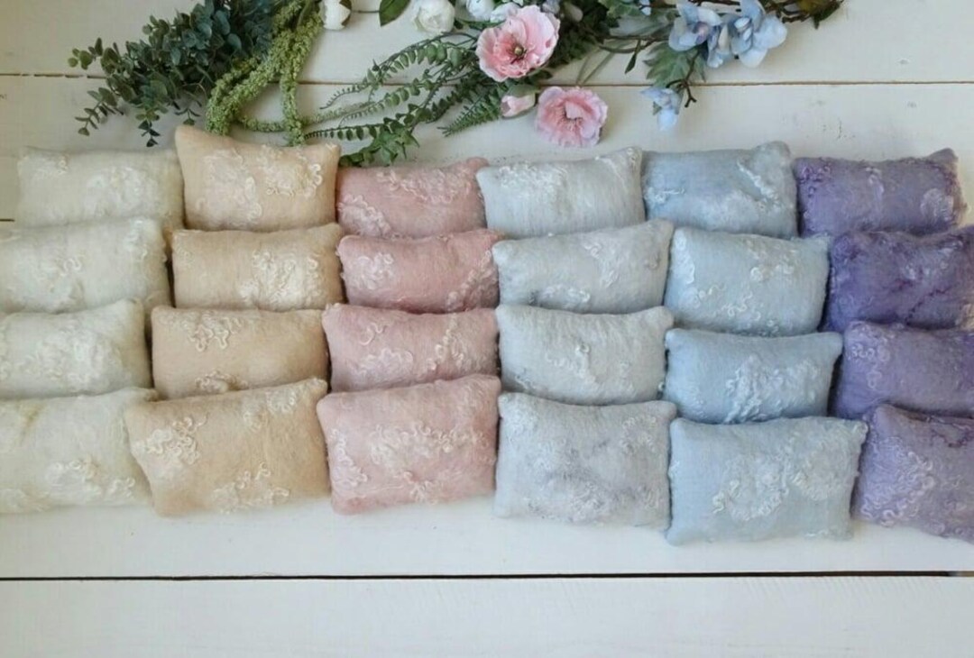 Organic Handfelted Posing Pillows With Luxurious Curls - Etsy