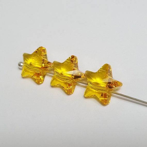 Swarovski 12mm Crystal Star 5714 Bead Select From Light Sapphire Peridot Sunflower 6 Pcs Etsy