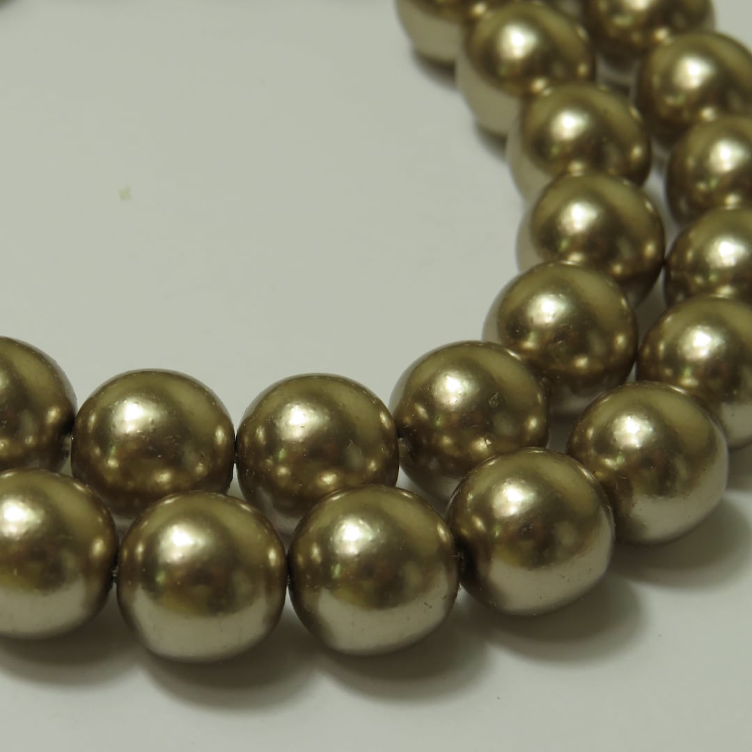 Loose Czech Smooth Round Glass Pearls, Cocoa - Select From 4mm, 6mm ...