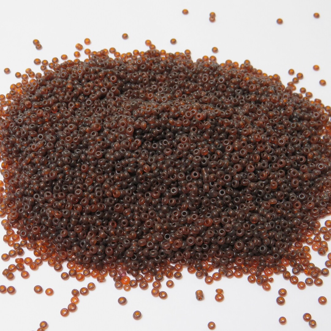 11/0 Matte Red Brown Round Seed Beads, 20 Grams - Etsy