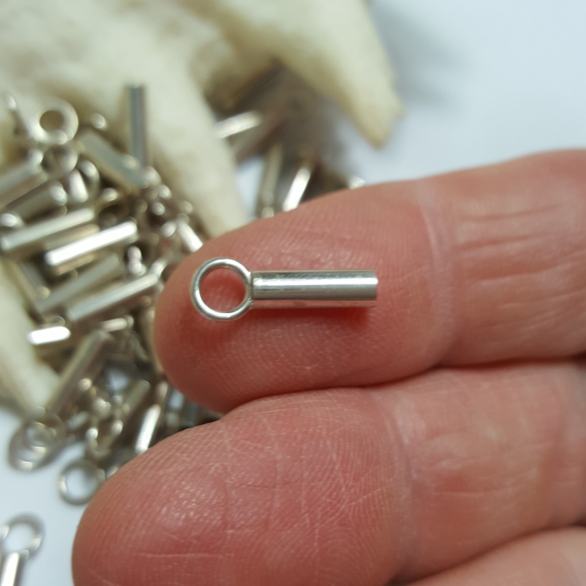 Sterling Silver End Caps 10mm Tube 2mm ID ideal Fit for - Etsy Australia
