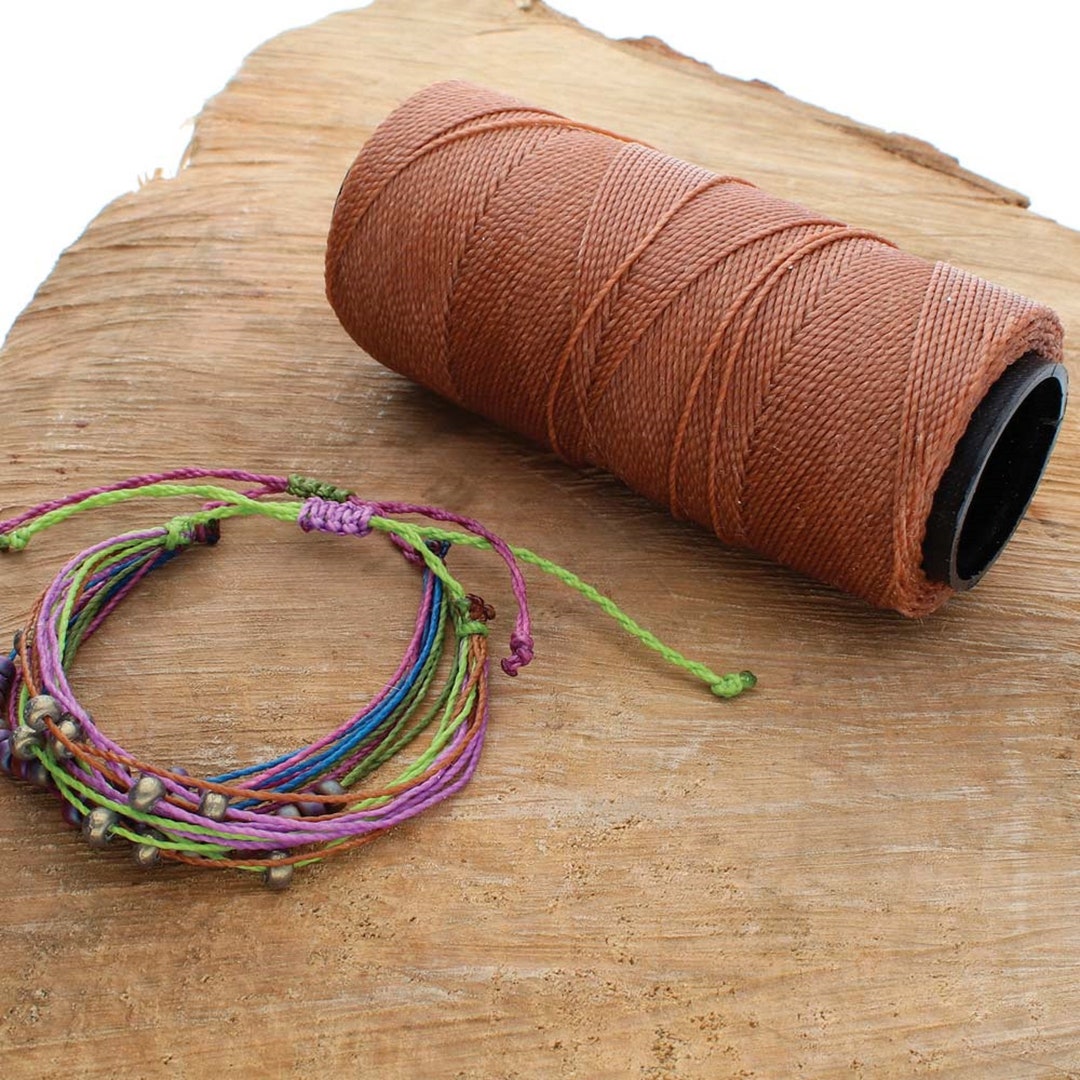 1mm Brazilian Waxed Twisted Knot-it Cord, Cinnamon, 144 Meters - Etsy