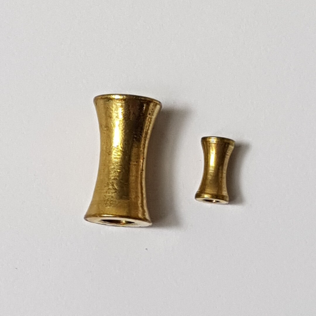 Solid Raw Brass Hourglass Beads/spacers, Select From 11x6mm or 5.5x3mm ...