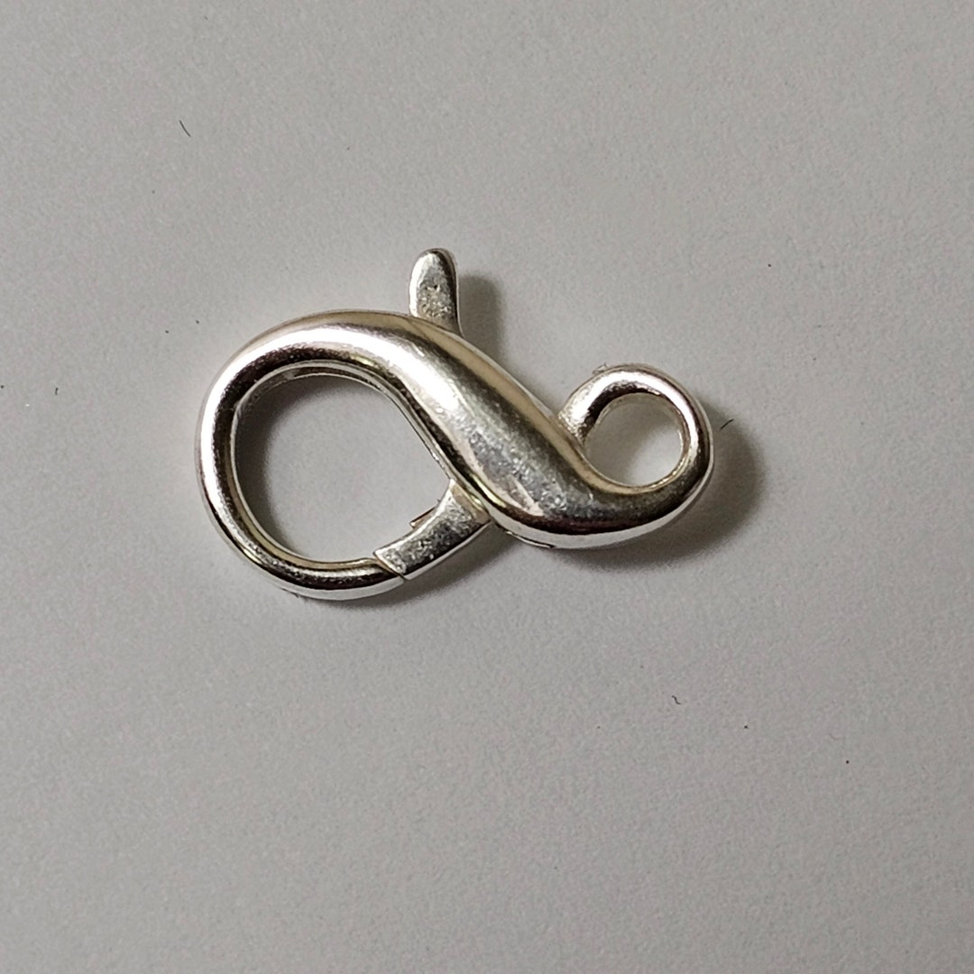 18x11mm Classic Figure 8 Shape Infinity Lobster Claw Clasp, 925 ...