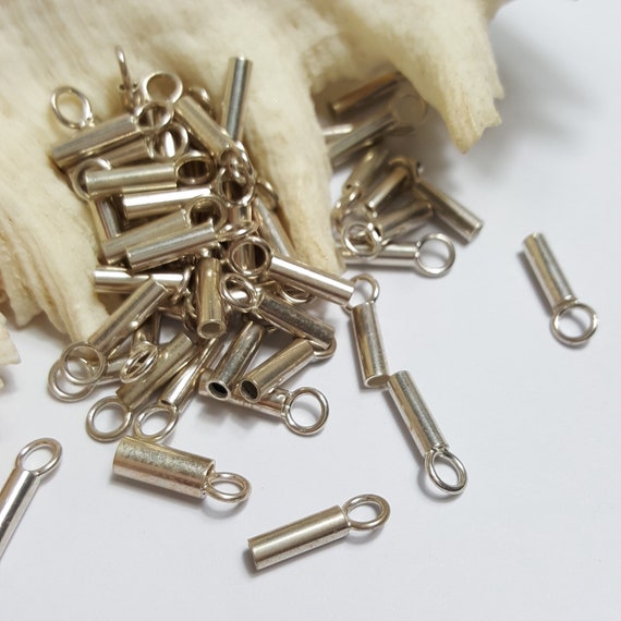 Sterling Silver End Caps 10mm Tube 2mm ID ideal Fit for - Etsy