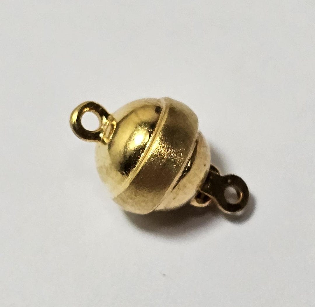7.5mm Vintage Jka Kohle Sterling Silver Safety Clasp S3287, Gold Plated ...