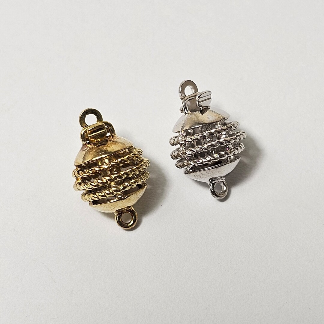 8mm Vintage Jka Kohle Sterling Silver Fishhook Safety Clasp, Sold ...