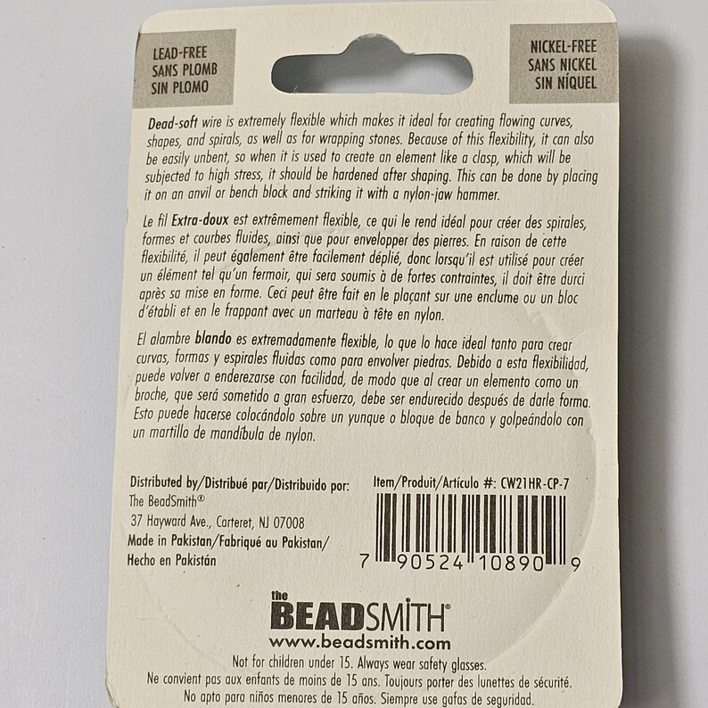 21g Half Round Easy (dead Soft) Temper Beadsmith Tarnish Resistant Half ...