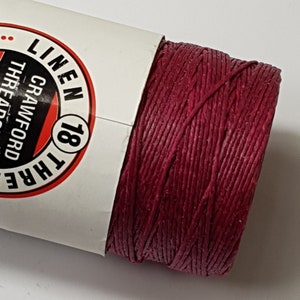 Crawford Irish Linen Waxed Thread 7 Ply, 125 Gram Spool, 165 Yards - Etsy