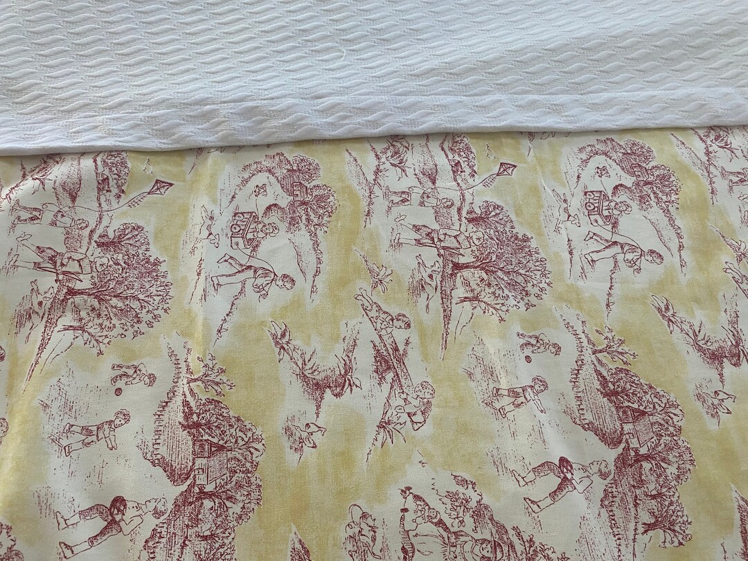 Children Toile Blanket | Baby Toile Blanket | Yellow Toile Blanket ...