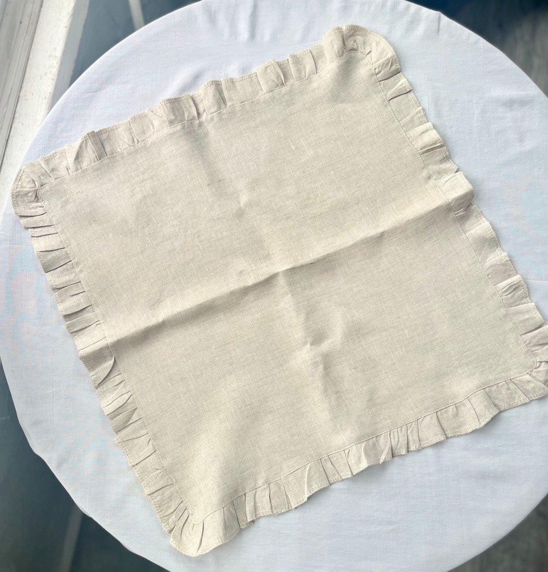 Fall Napkins | Ruffled Napkins | Thanksgiving Napkins | Linen Napkins ...