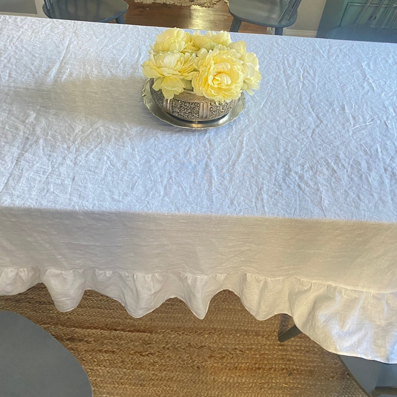 Ruffled Tablecloth - Etsy