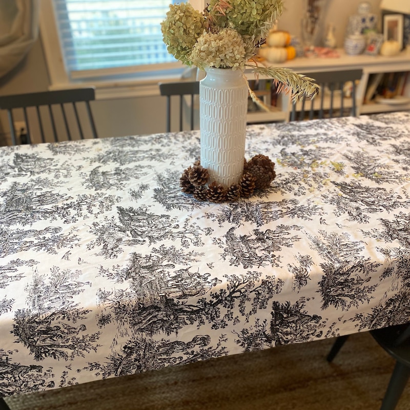 Toile Tablecloth - Etsy
