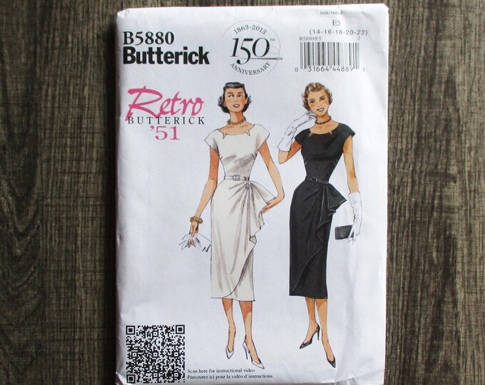 Butterick Dress Pattern B5880 Sewing Pattern Cocktail Dress Pattern ...