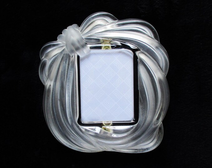 Mikasa Picture Frame Frosted Glass Photo Frame Fits 3 X 2.5" Photo ...