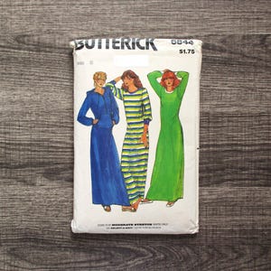 1970's Butterick Nightgown & Robe Pattern XS Stretch Knit Pattern ...