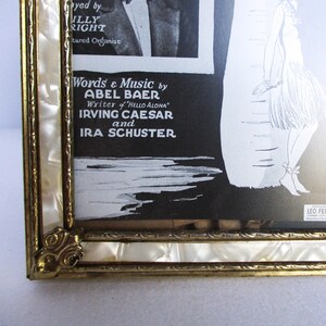 Vintage Picture Frame Gold Metal Photo Frame 1950's Faux Pearl Inlay ...