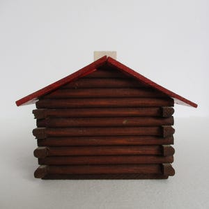 Handmade Miniature Log Cabin Vintage Mini Wooden Log Cabin - Etsy
