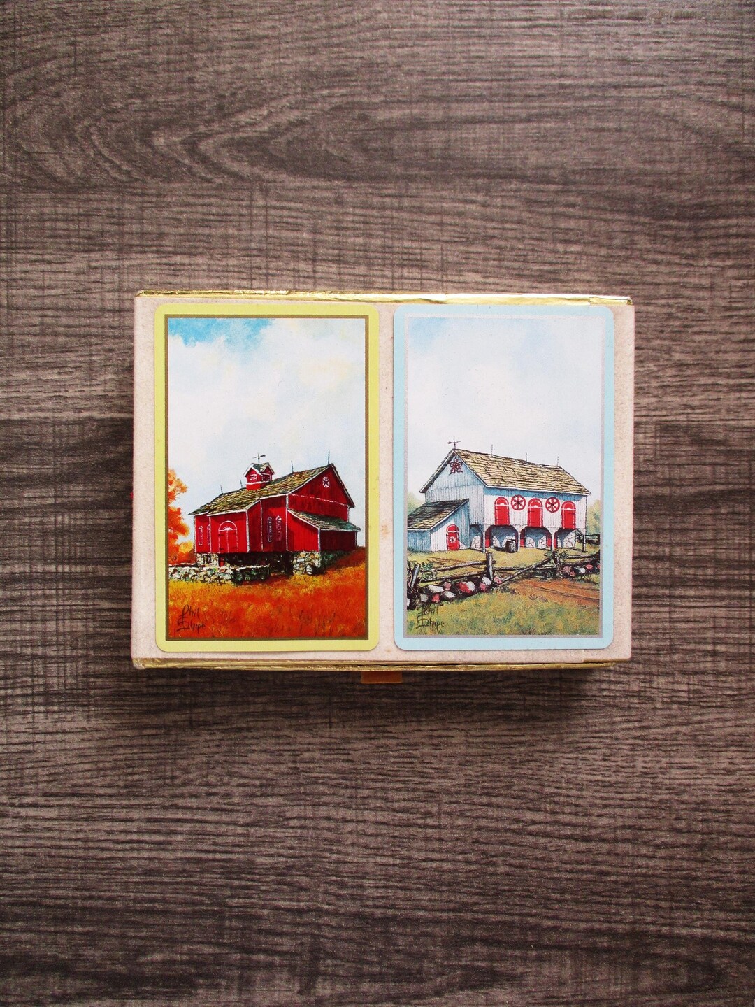 Congress Playing Cards Barns Playing Cards Double Deck Vintage Playing ...