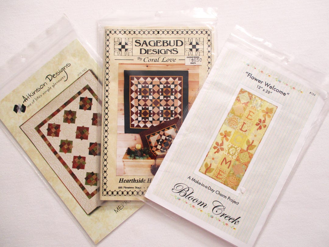 Quilt Patterns Lot Bloom Creek Flower Welcome Sagebud Designs ...