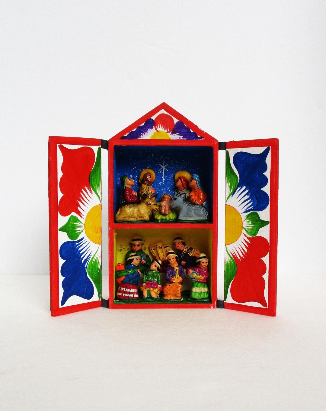 Retablo Diorama Shadowbox Nativity Peruvian Christmas Shadow Box - Etsy