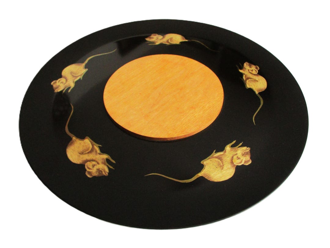 Couroc of Monterey Cheese Board Mice Couroc Mouse Cheese Tray Melamine ...