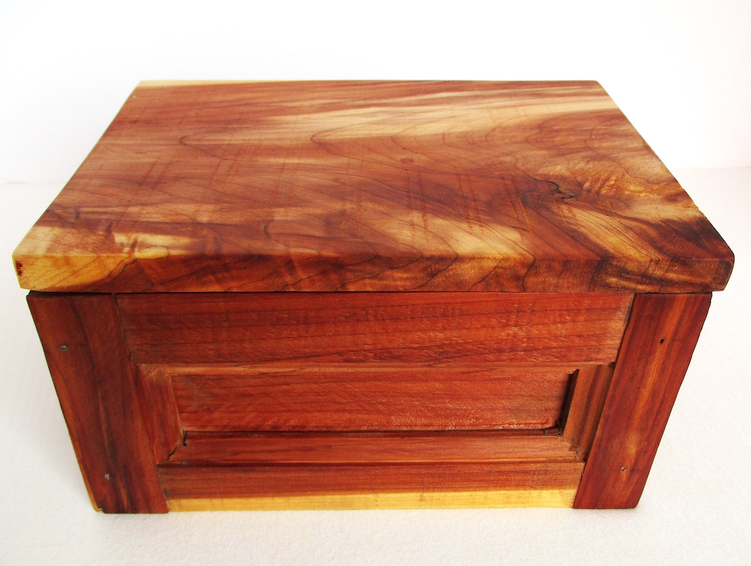Cedar Box Handmade Wooden Box Dovetail Wood Vintage Cedar Jewelry Box ...