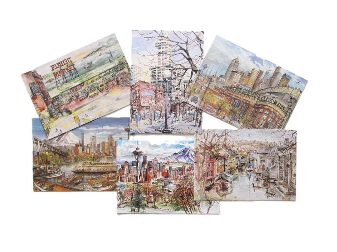 Sarah Clementson Yaeger Seattle Art Watercolors Fresh Daily Vintage 6 ...