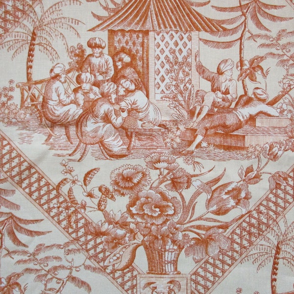 Toile Fabric - Etsy