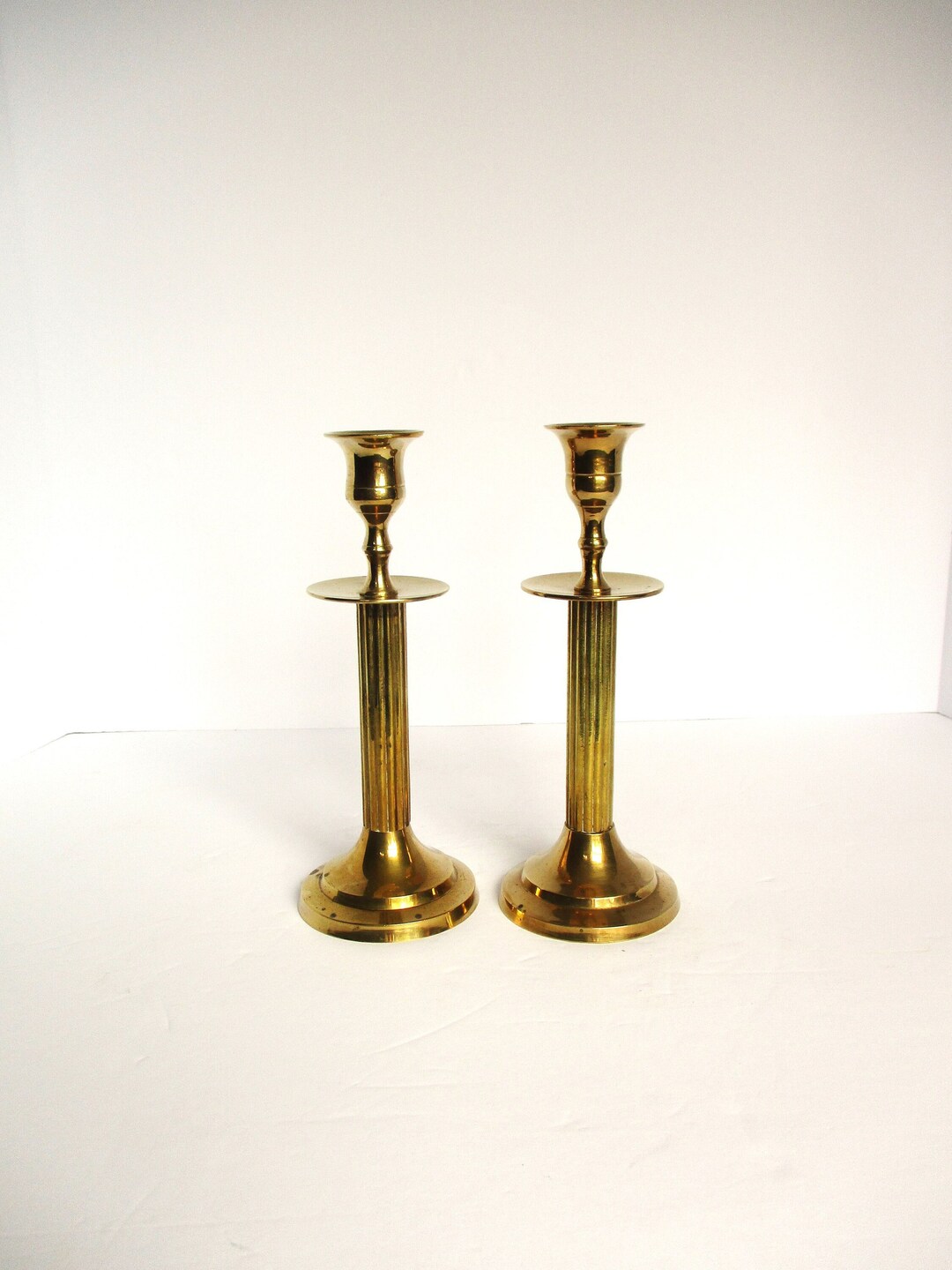 Solid Brass Candle Holders Neo-classical Candle Holder Set Brass ...