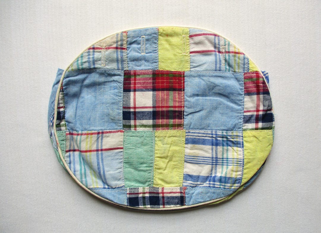 Vintage Bermuda Bag Purse Body All Cotton Patchwork Madras Plaid ...