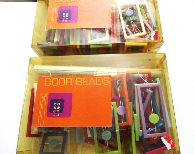 Door Beads 2001 Colorful Squares Modern Geometric Door Beads Set Beaded ...