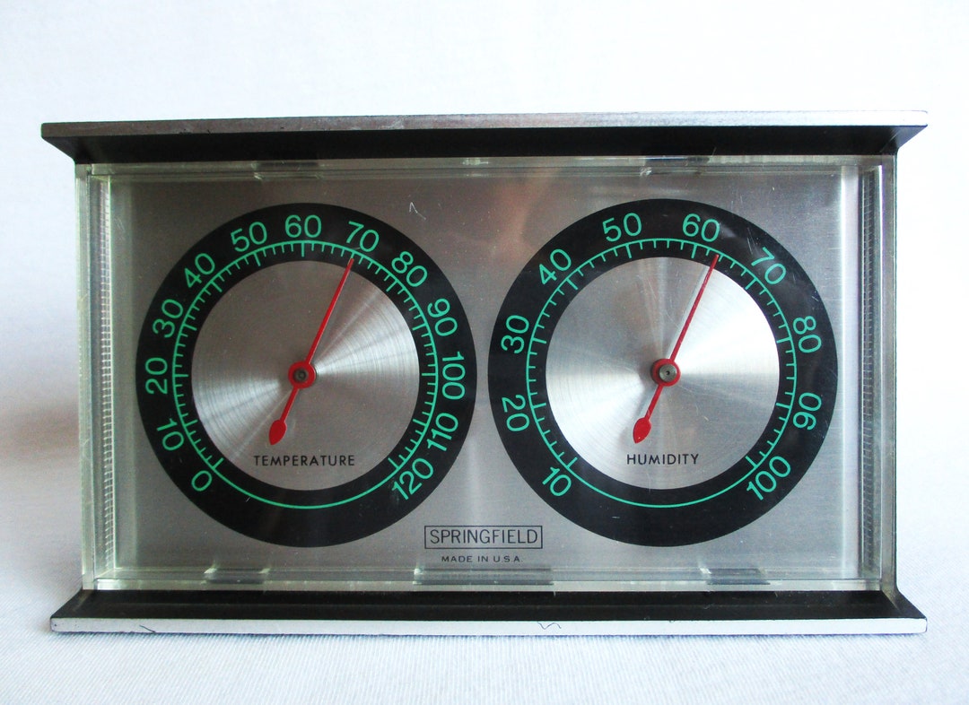 Vintage Weather Station Springfield Thermometer & Hygrometer - Etsy