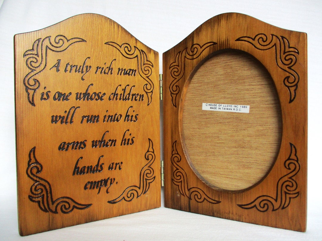 House of Lloyd Picture Frame Wooden Father Photo Frame Vintage Father ...