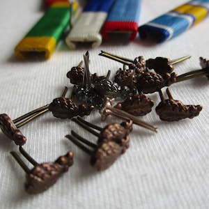 Military Ribbons Bars & Bronze Ribbon Attachments Oak Leaf Clusters 5/8 ...