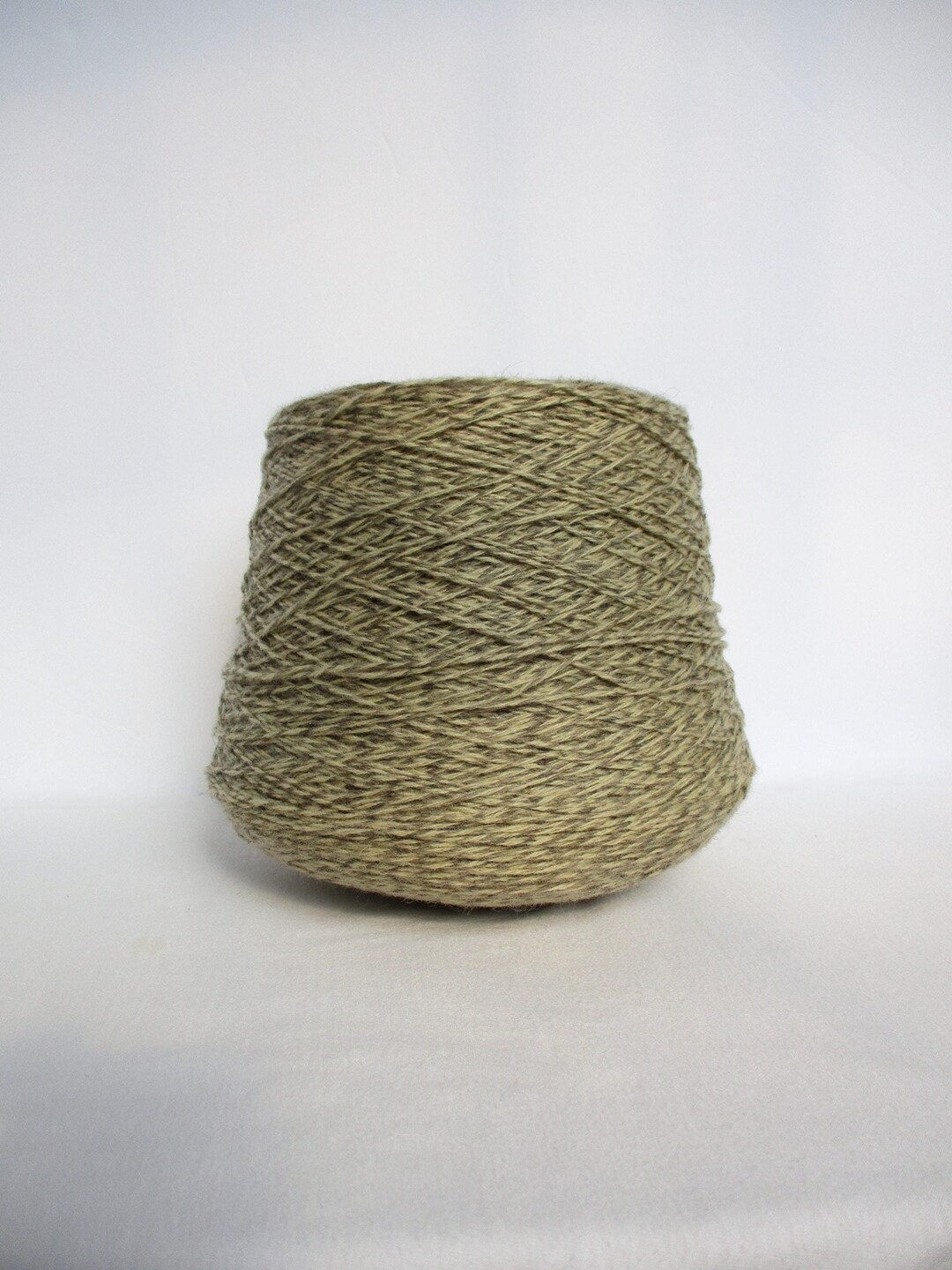 Wool Yarn Cone 2 Pounds Taupe Twist Yarn 85% Wool and Nylon Yarn ...