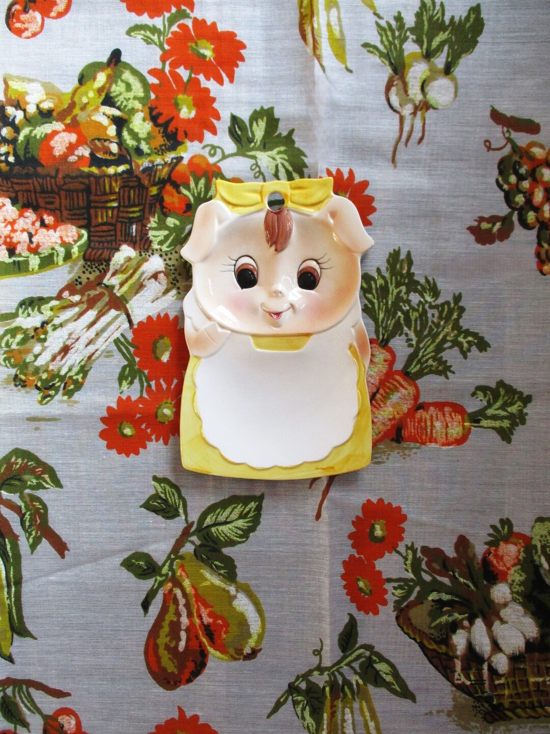 Vintage Spoon Rest Japan Ceramic Pig Spoon Rest Anthropomorphic - Etsy