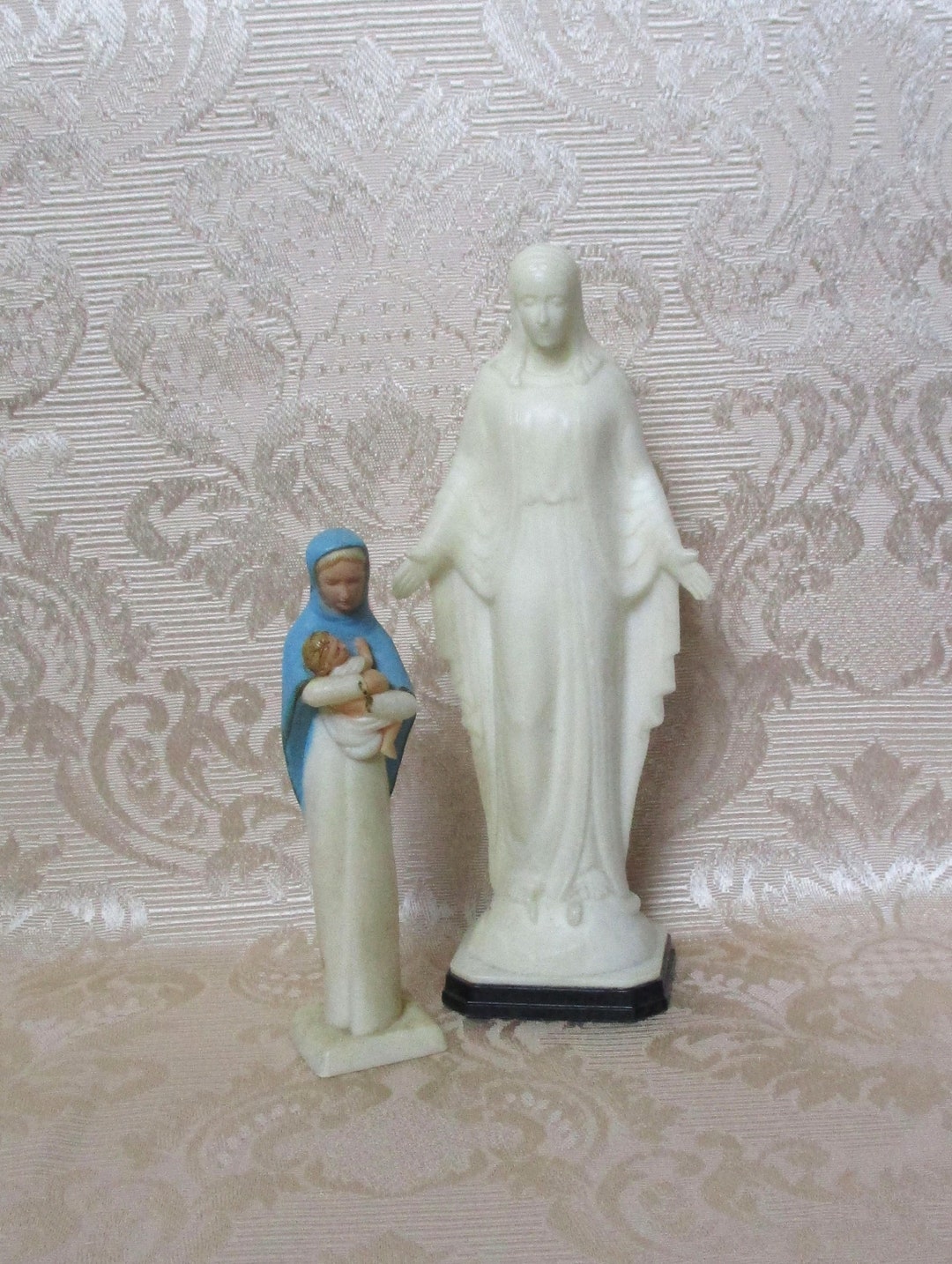 Mother Mary Icons 1960's Small Religious Statues Hard - Etsy
