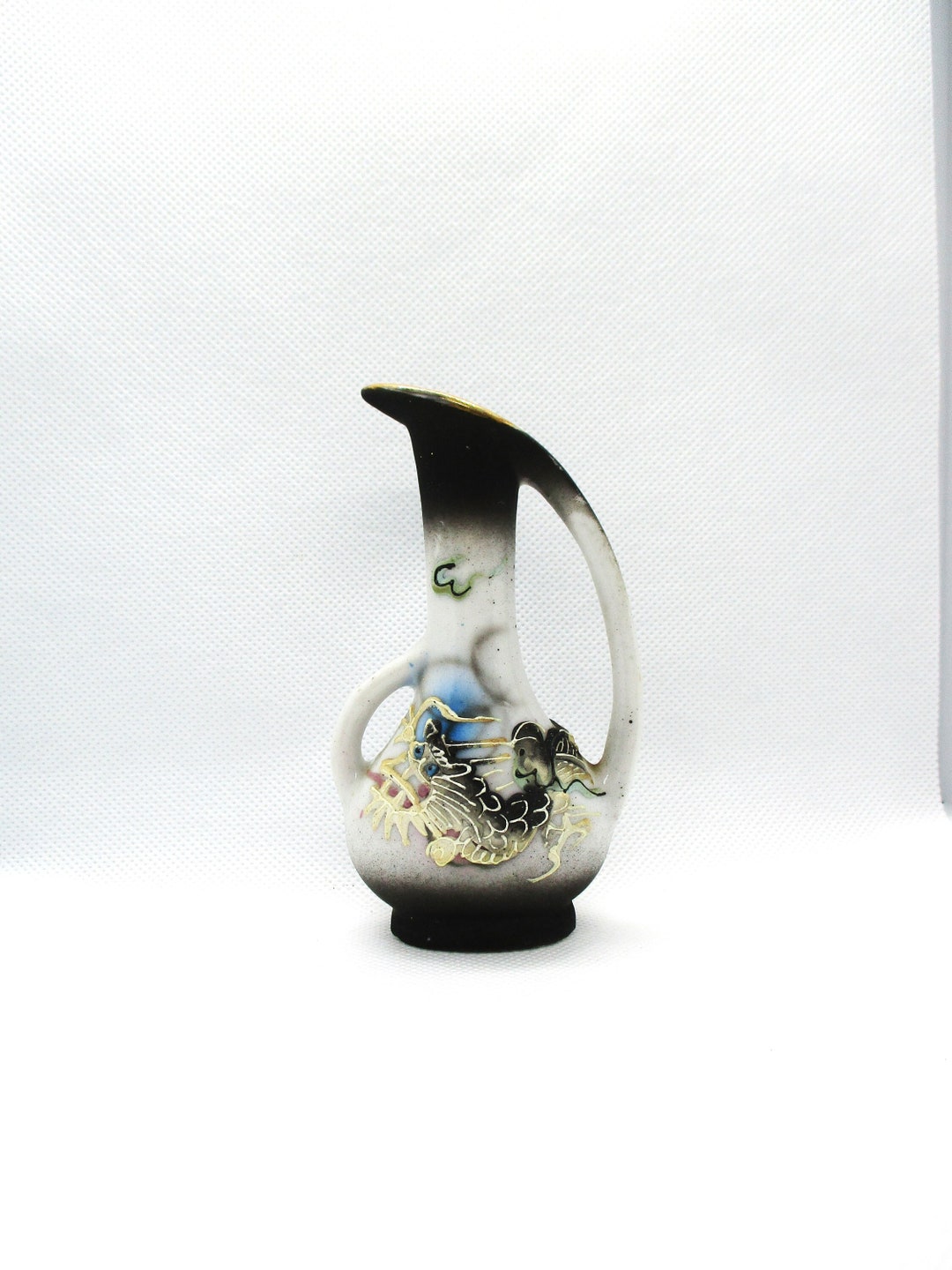 Dragonware Vase Mini Pitcher Vintage Ceramic Dragon Asian - Etsy