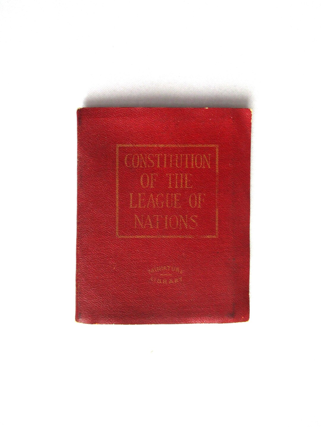 Constitution of the League of Nations 1919 Miniature Library Vintage ...